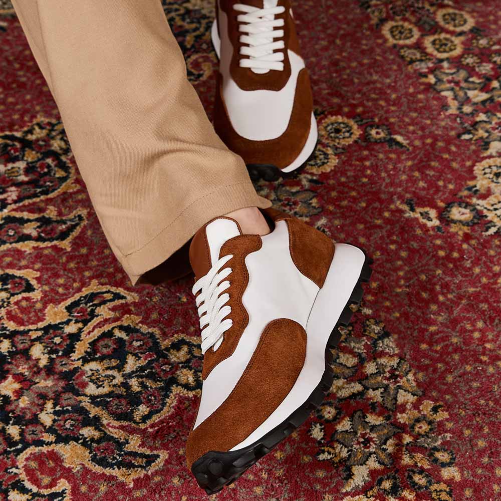 Men's Leather Trainers & Sneakers | Genuine Leather Shoes | Pegia