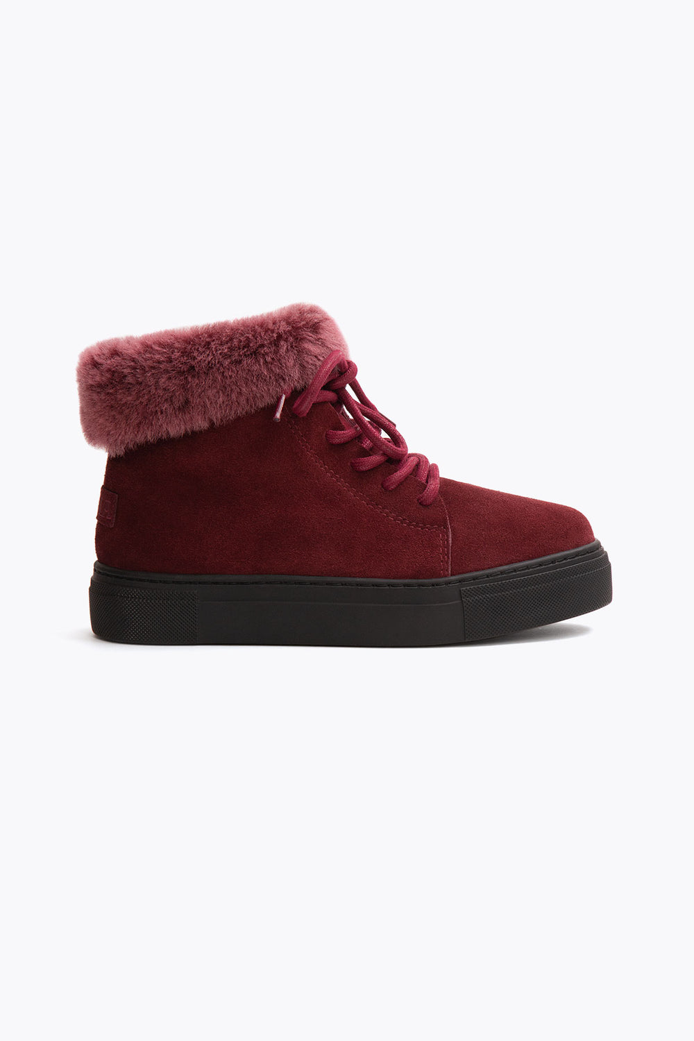 Pegia Adel Shearling Women's Boots Burgundy | Pegia